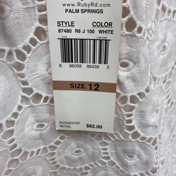 Ruby Rd. | Dresses | Ruby Rd Crocheted White Dress | Poshmark